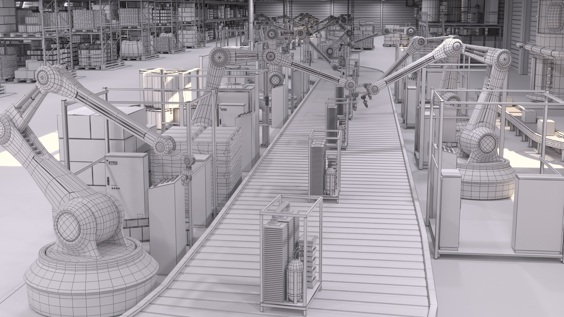 Production Line 3D Model - TurboSquid 2226325