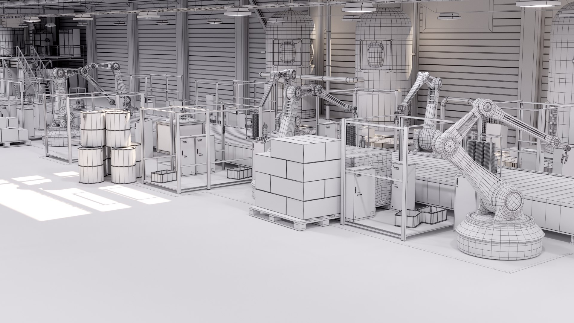 Production Line 3D Model - TurboSquid 2226325