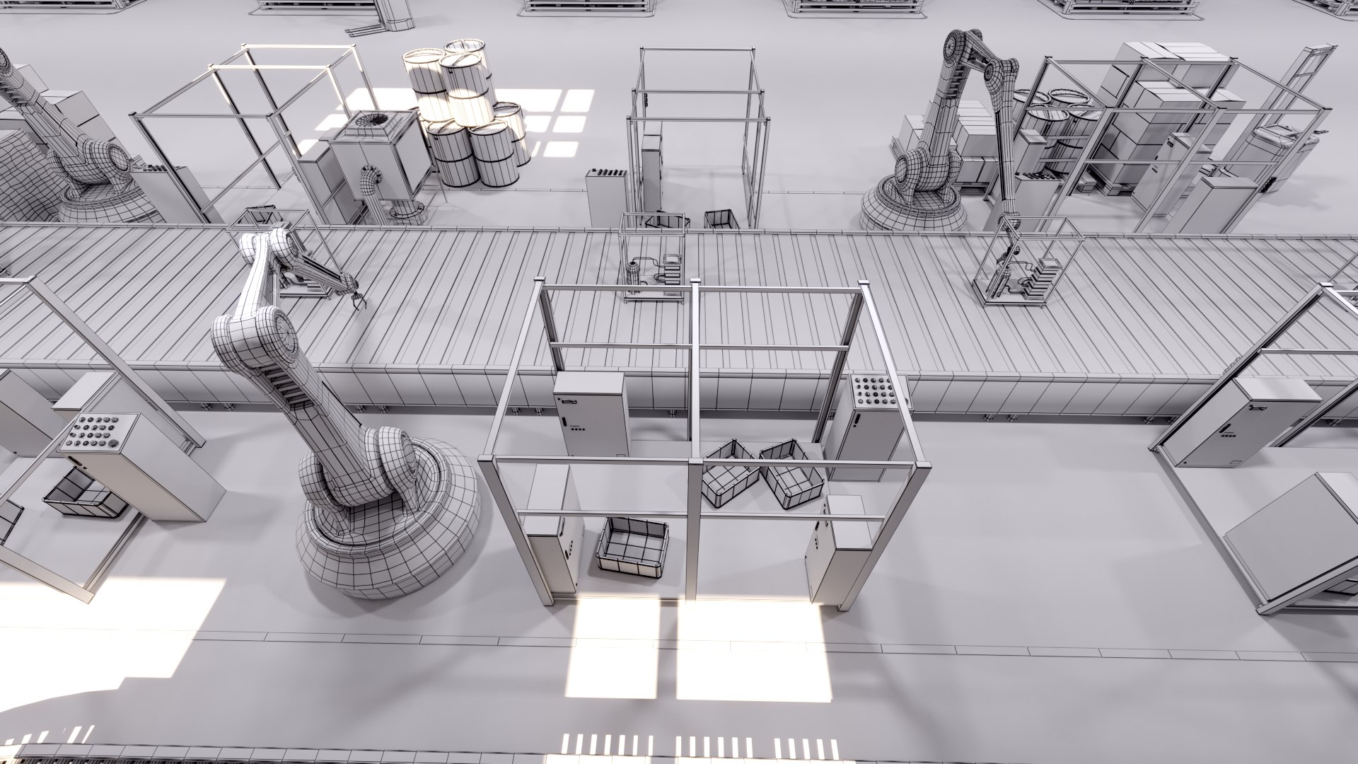 Production Line 3D Model - TurboSquid 2226325