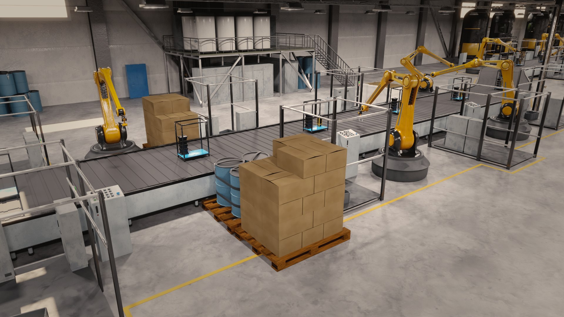 Production Line 3D Model - TurboSquid 2226325