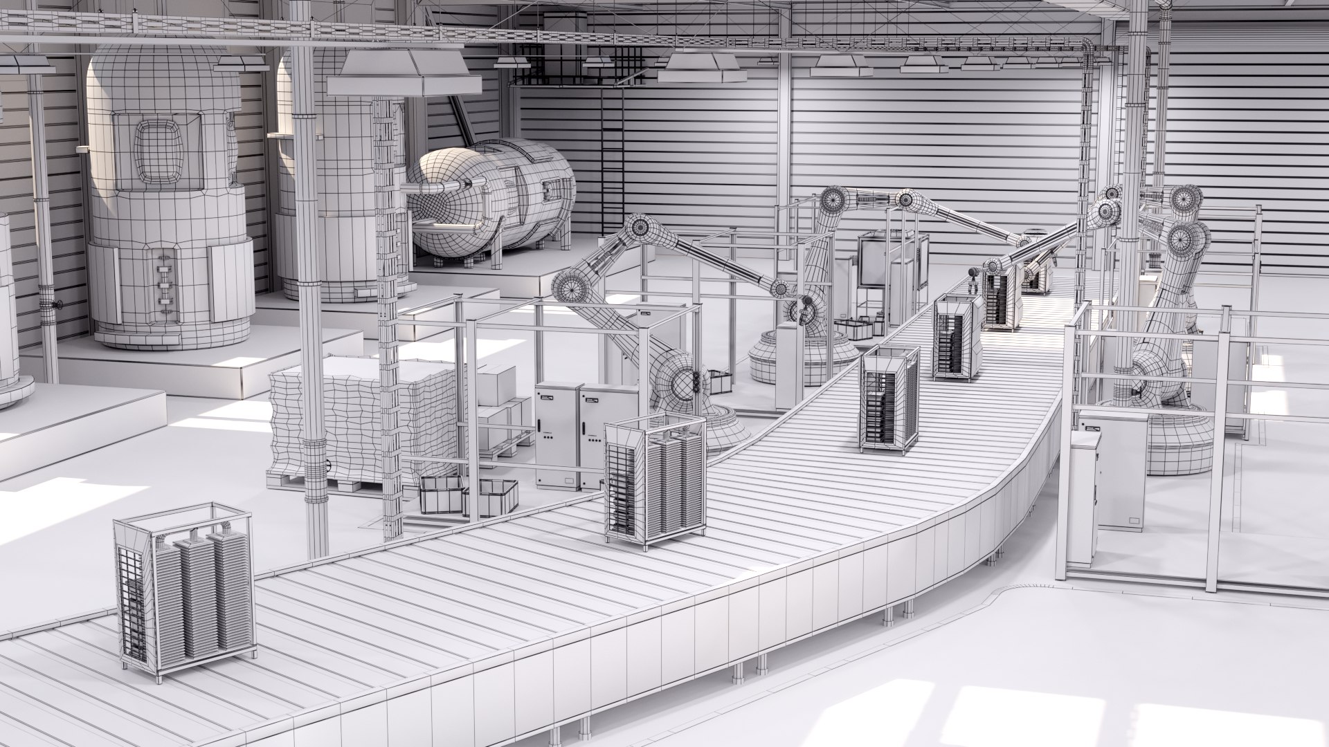 Production Line 3D Model - TurboSquid 2226325