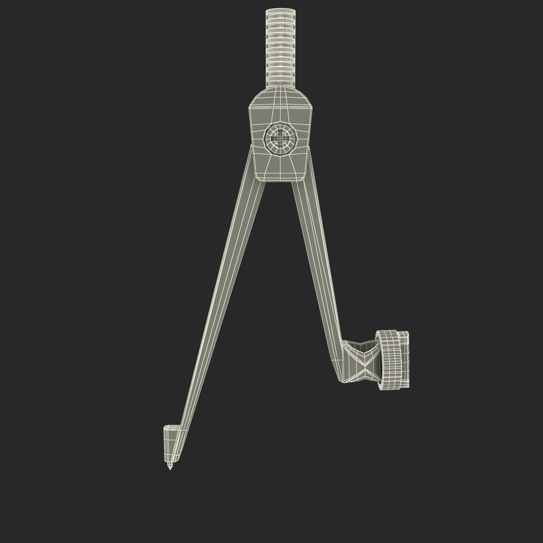 Drafting Compass 2 3d Model