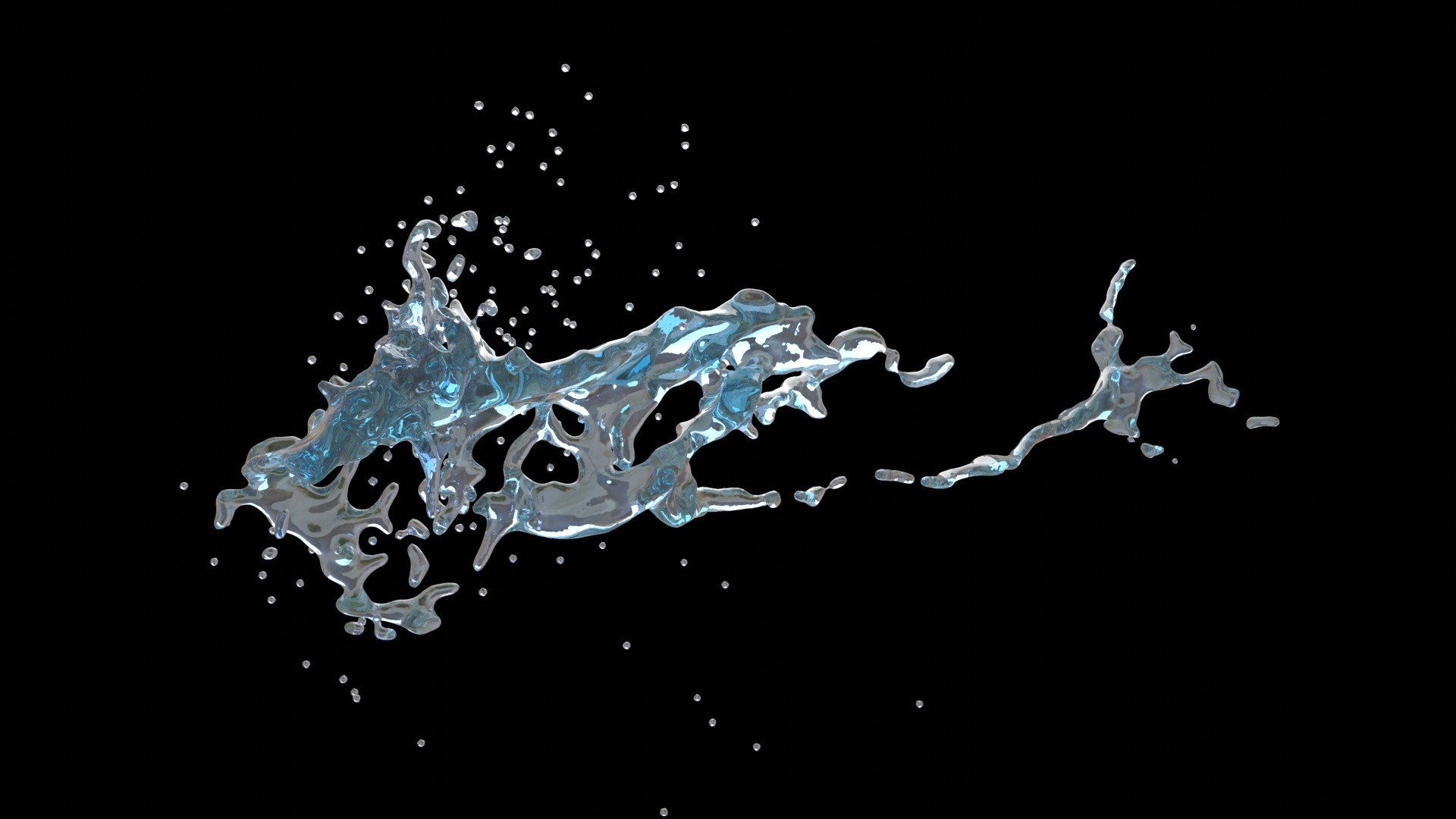 3D Drop Water Splash Model - TurboSquid 1682702