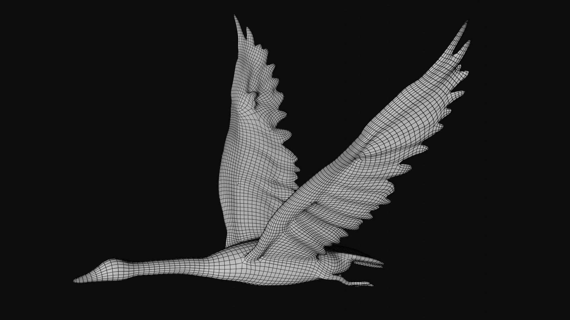 Fully Rigged Low Poly Flying Swan 3D Model - TurboSquid 1746511