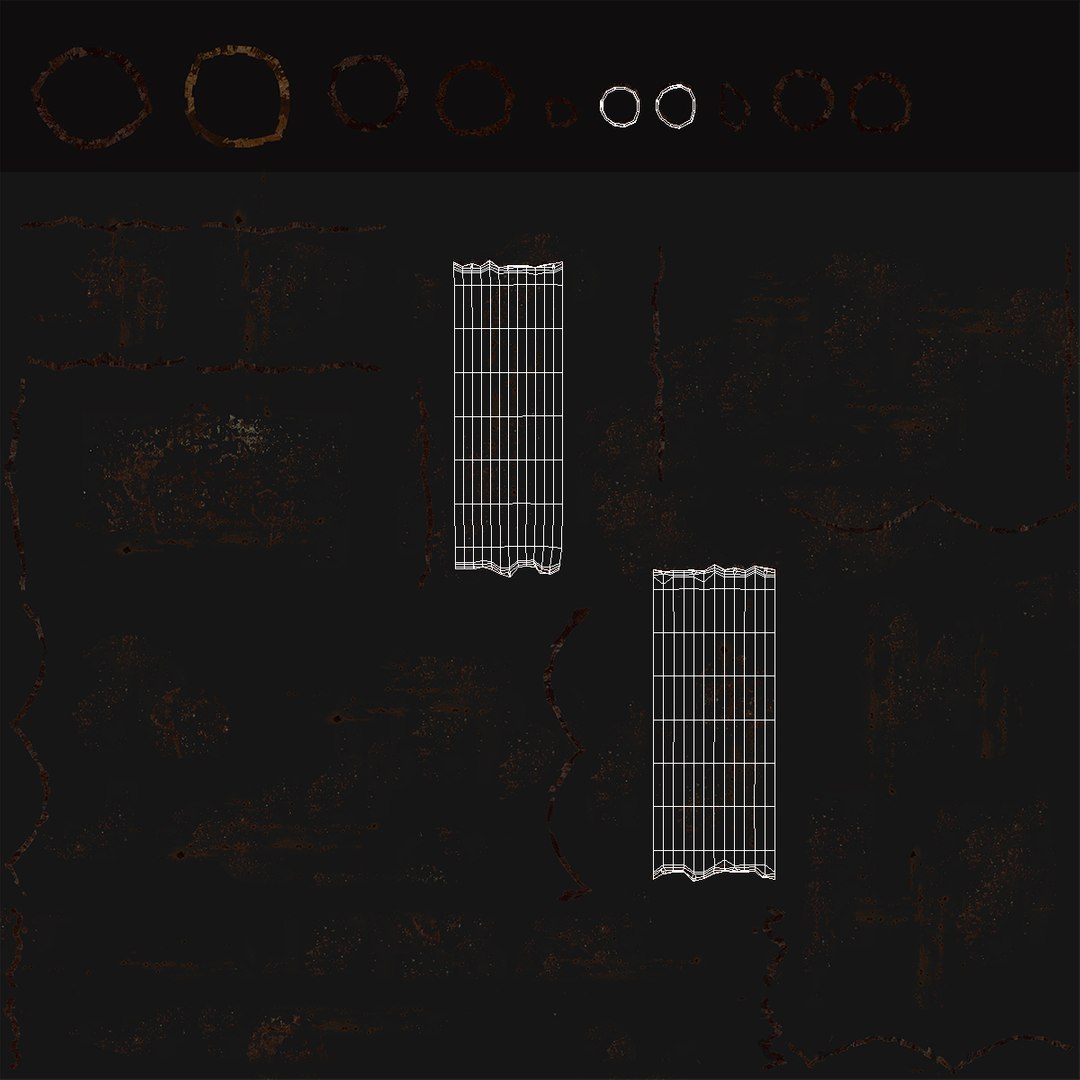 3d Broken Iron Pipe Modeled