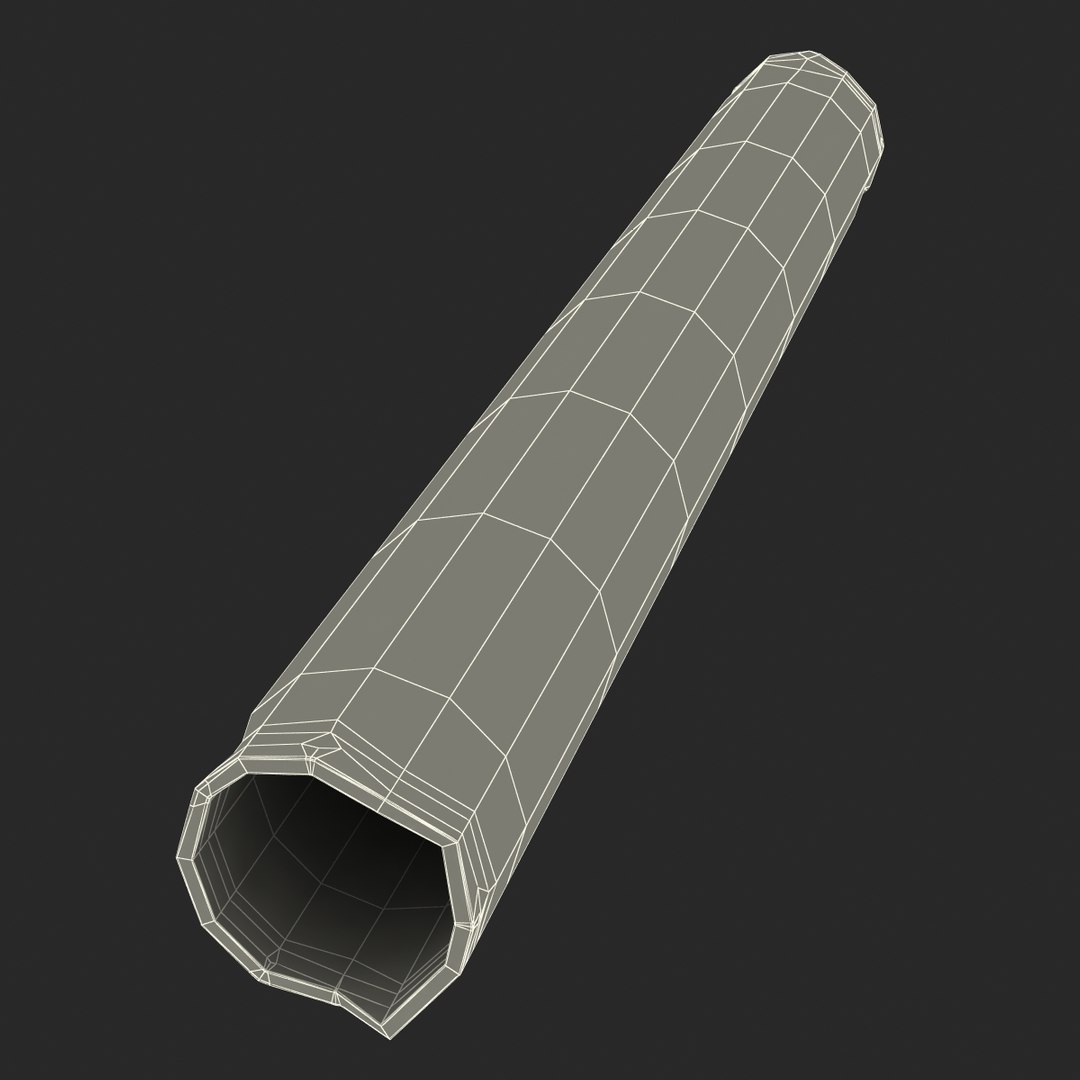 3d Broken Iron Pipe Modeled