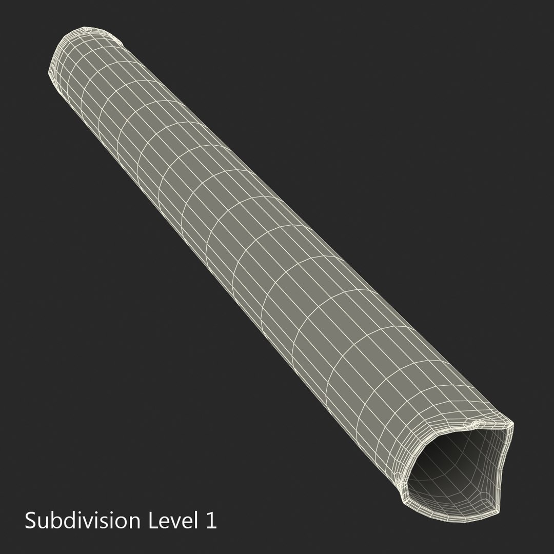 3d Broken Iron Pipe Modeled