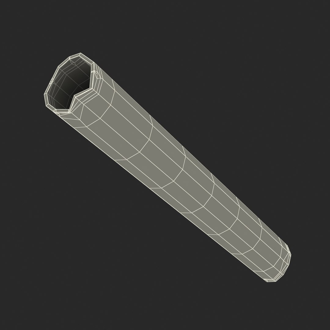 3d broken iron pipe modeled