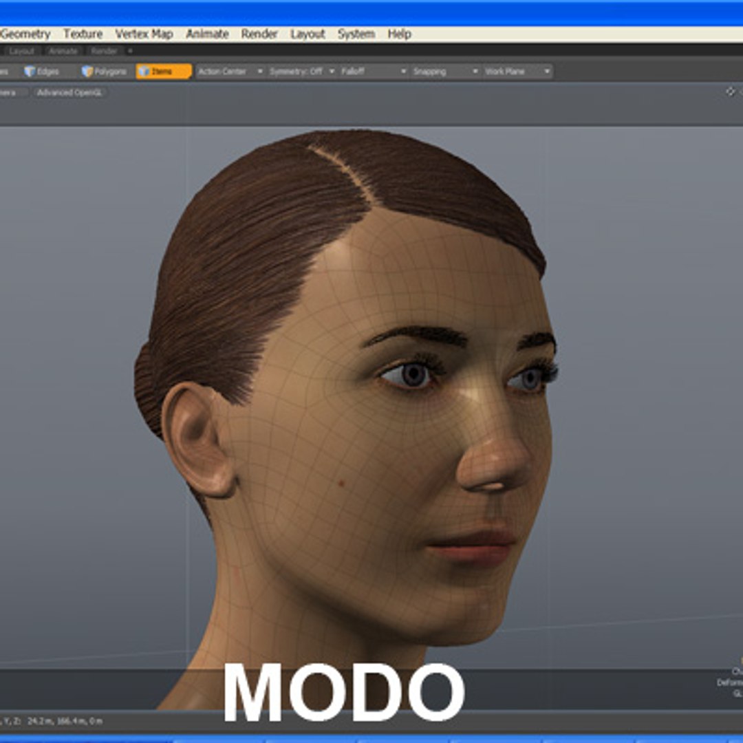 3d Realistic Female Head Model