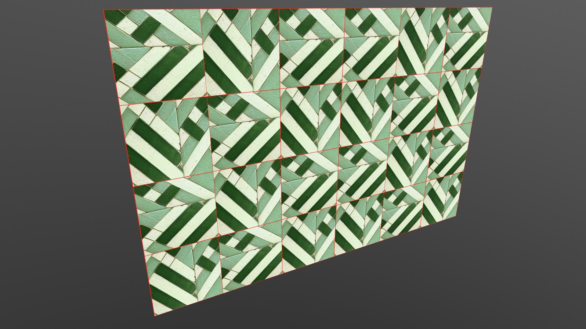 3D Green Tiles AR VR PBR Model - TurboSquid 2007604