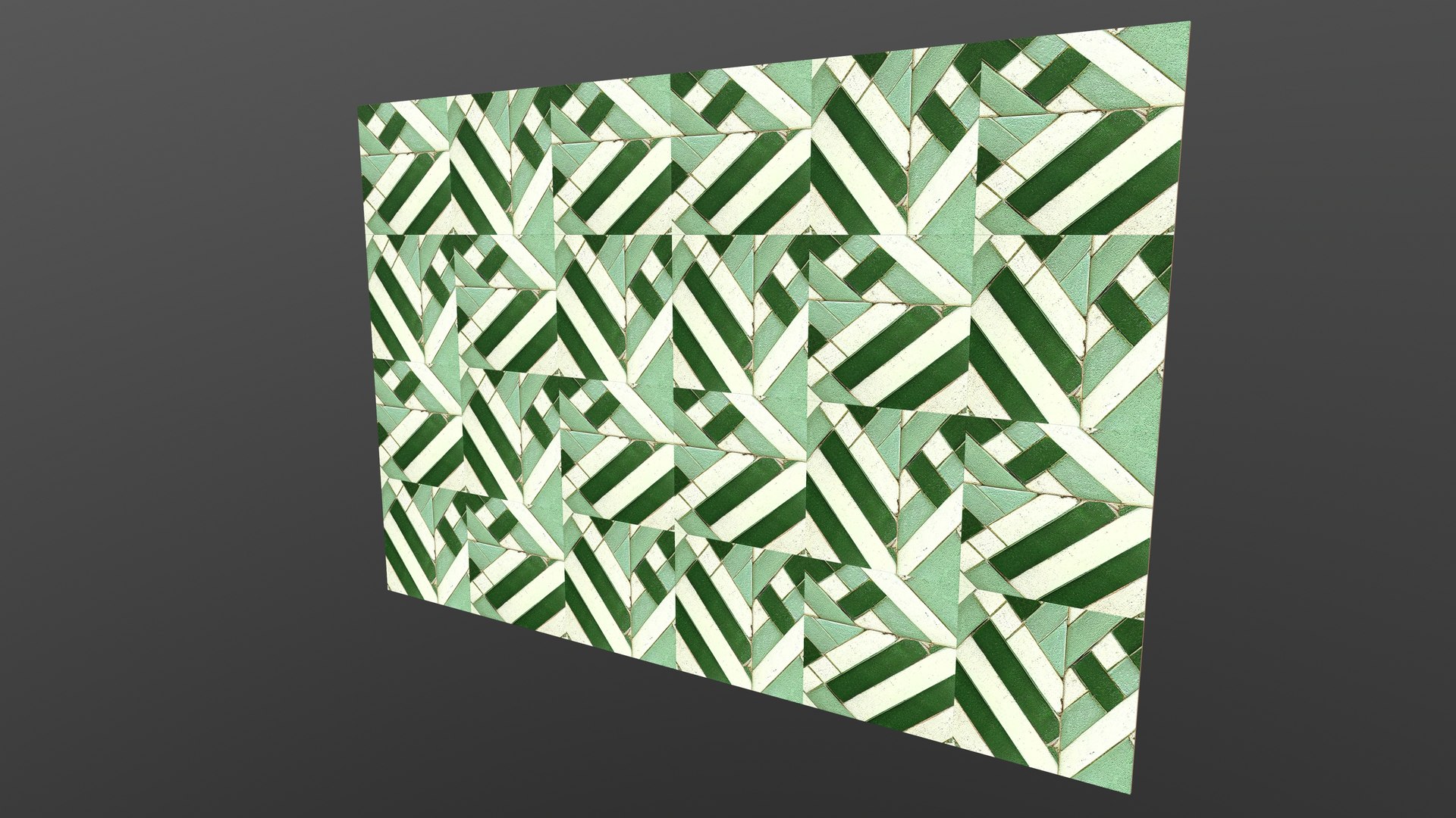 3D Green Tiles AR VR PBR Model - TurboSquid 2007604
