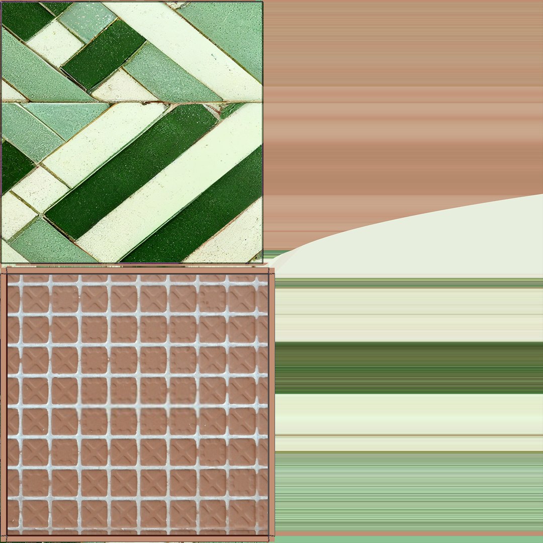 3D Green Tiles AR VR PBR Model - TurboSquid 2007604