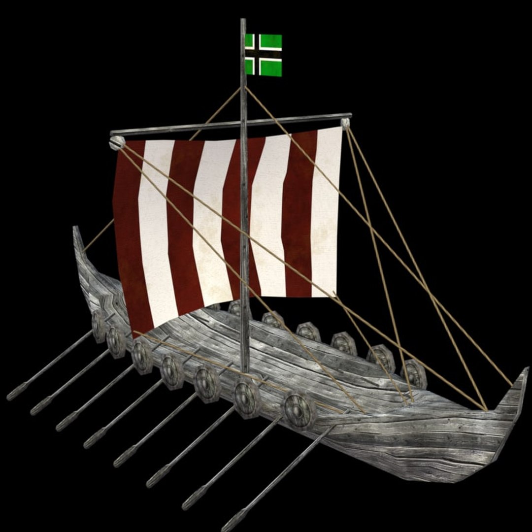 3d model viking ship