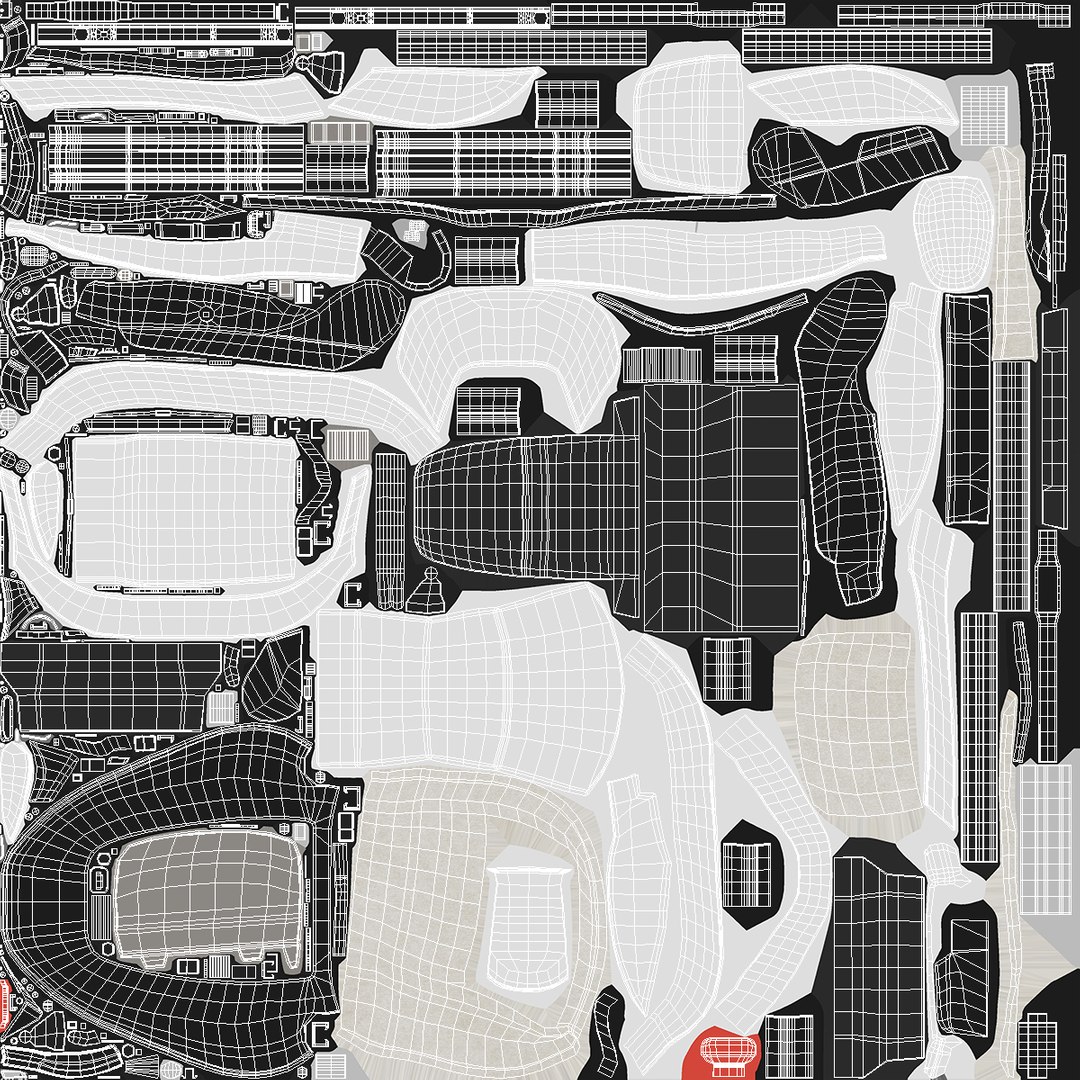 3D Tesla Model 3 Driver Seat White Leather - TurboSquid 2174299