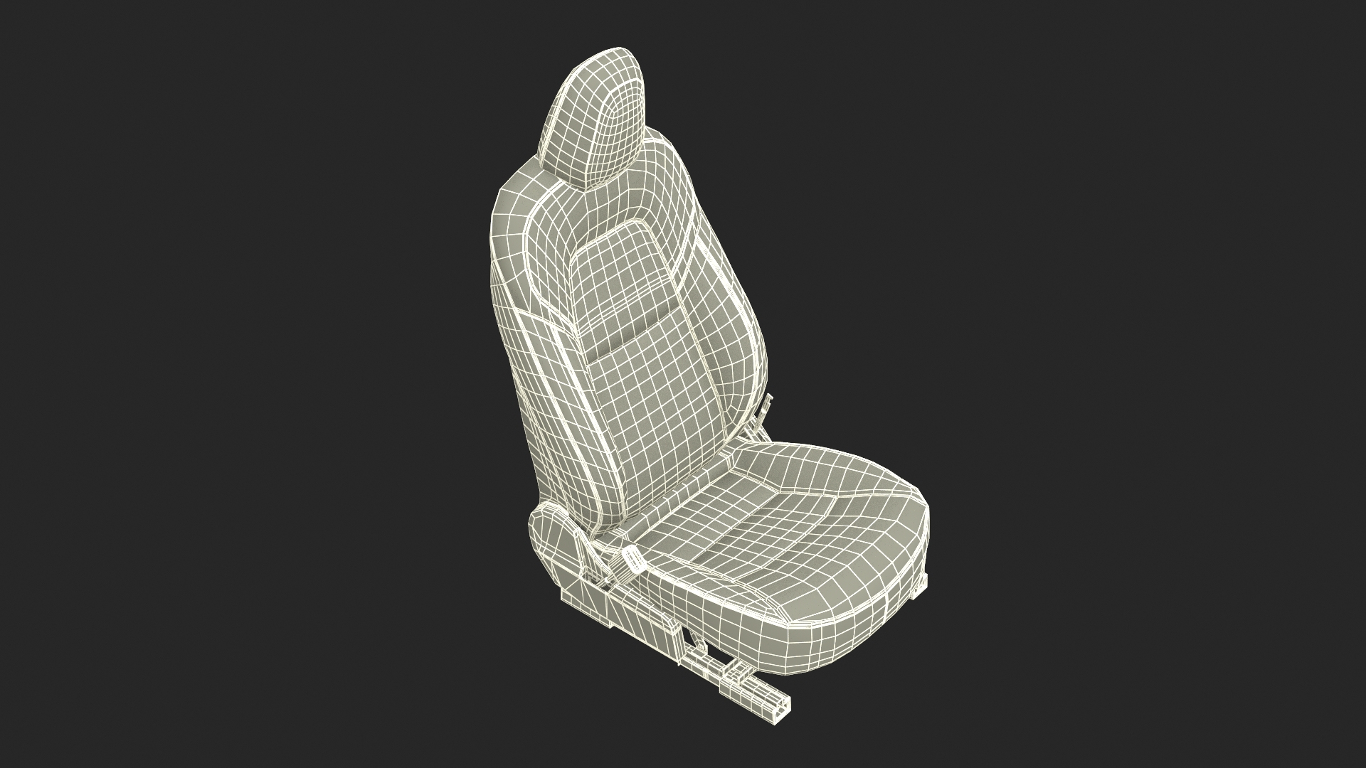 3D Tesla Model 3 Driver Seat White Leather - TurboSquid 2174299
