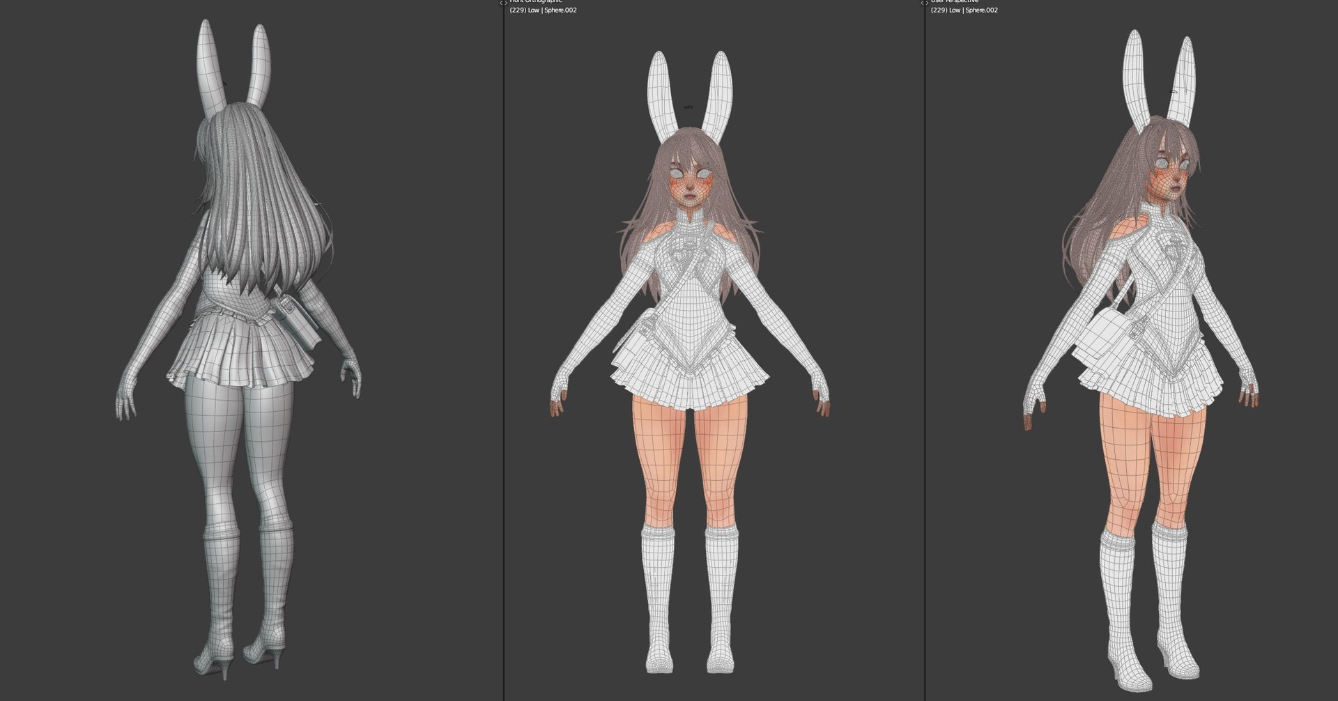 Bunny Girl Character 3D Model - TurboSquid 2252501