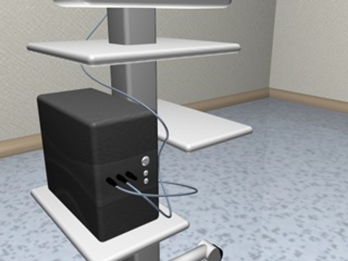 Patient Medical Monitor Screen 3d Model