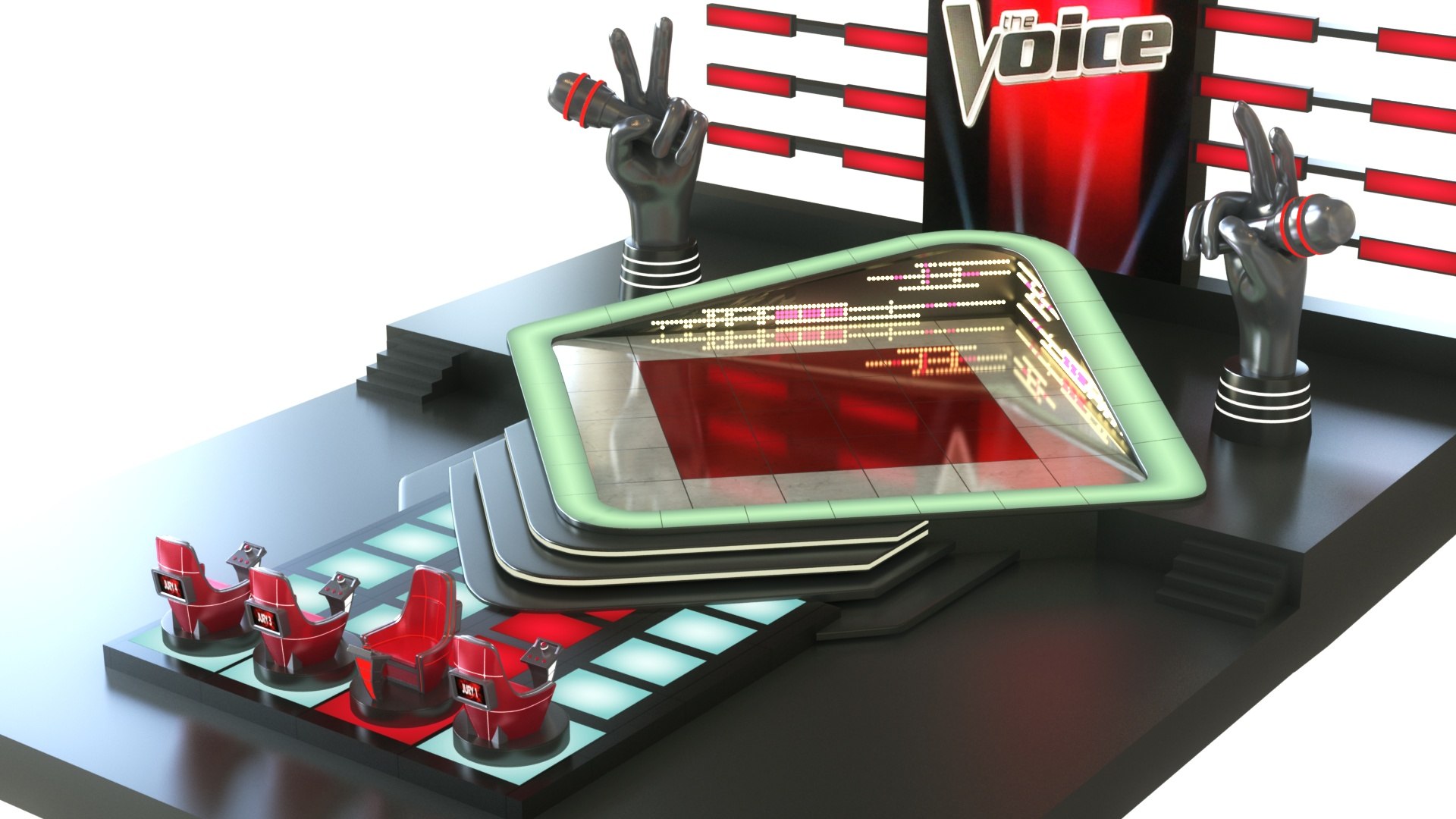 The Voice Stage 3D Model - TurboSquid 1717585