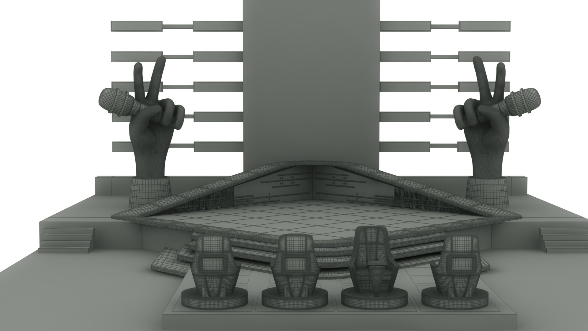 The Voice Stage 3D Model - TurboSquid 1717585