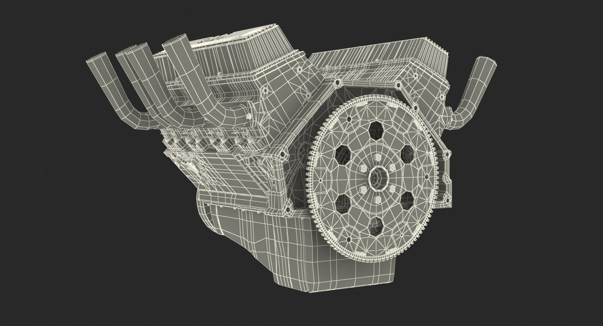 3D V8 Car Engine - TurboSquid 1300143