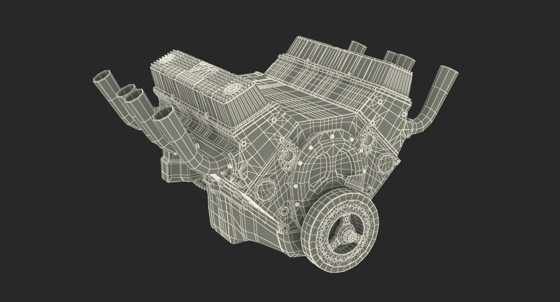 3D V8 Car Engine - TurboSquid 1300143