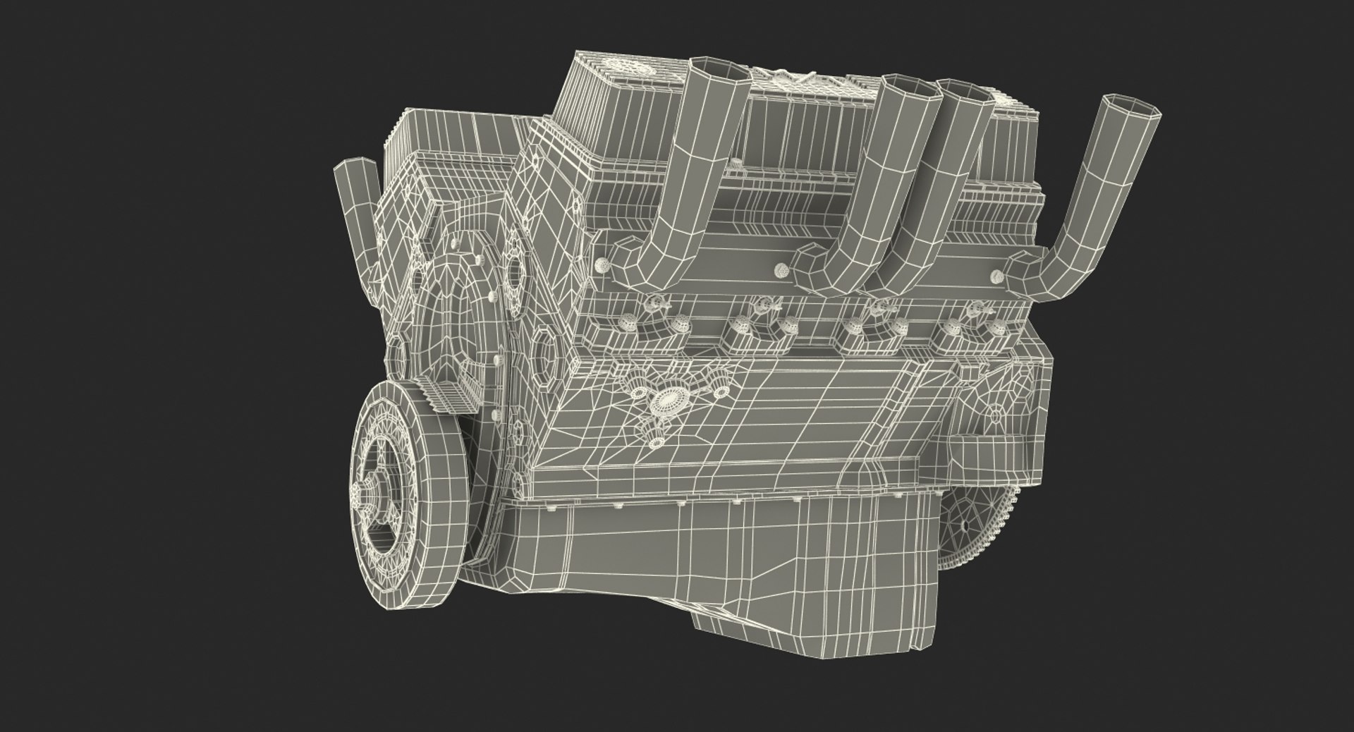 3D V8 Car Engine - TurboSquid 1300143