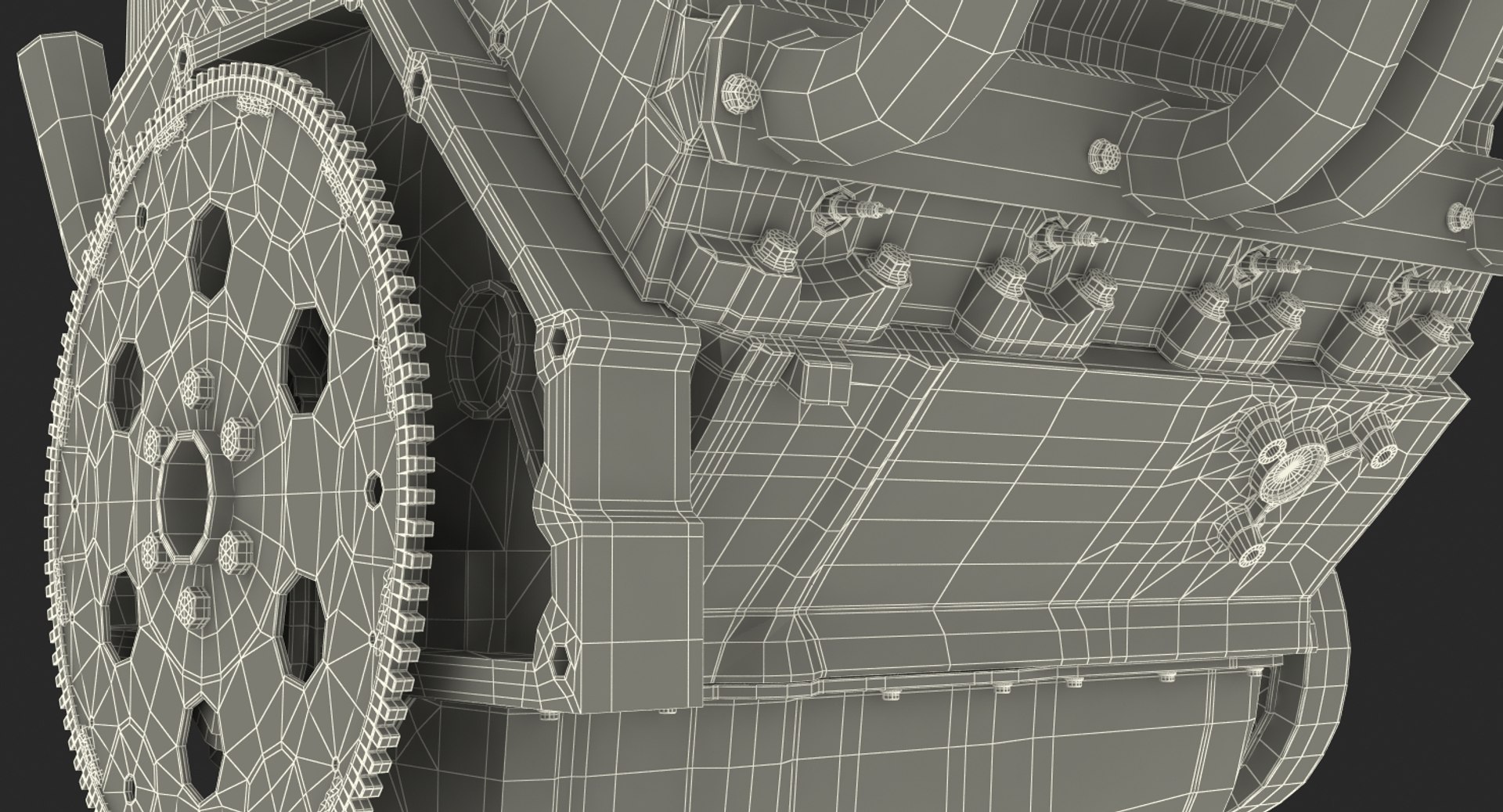 3D V8 Car Engine - TurboSquid 1300143