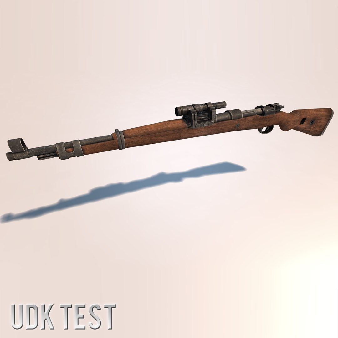 3d Model Kar98k Rifle