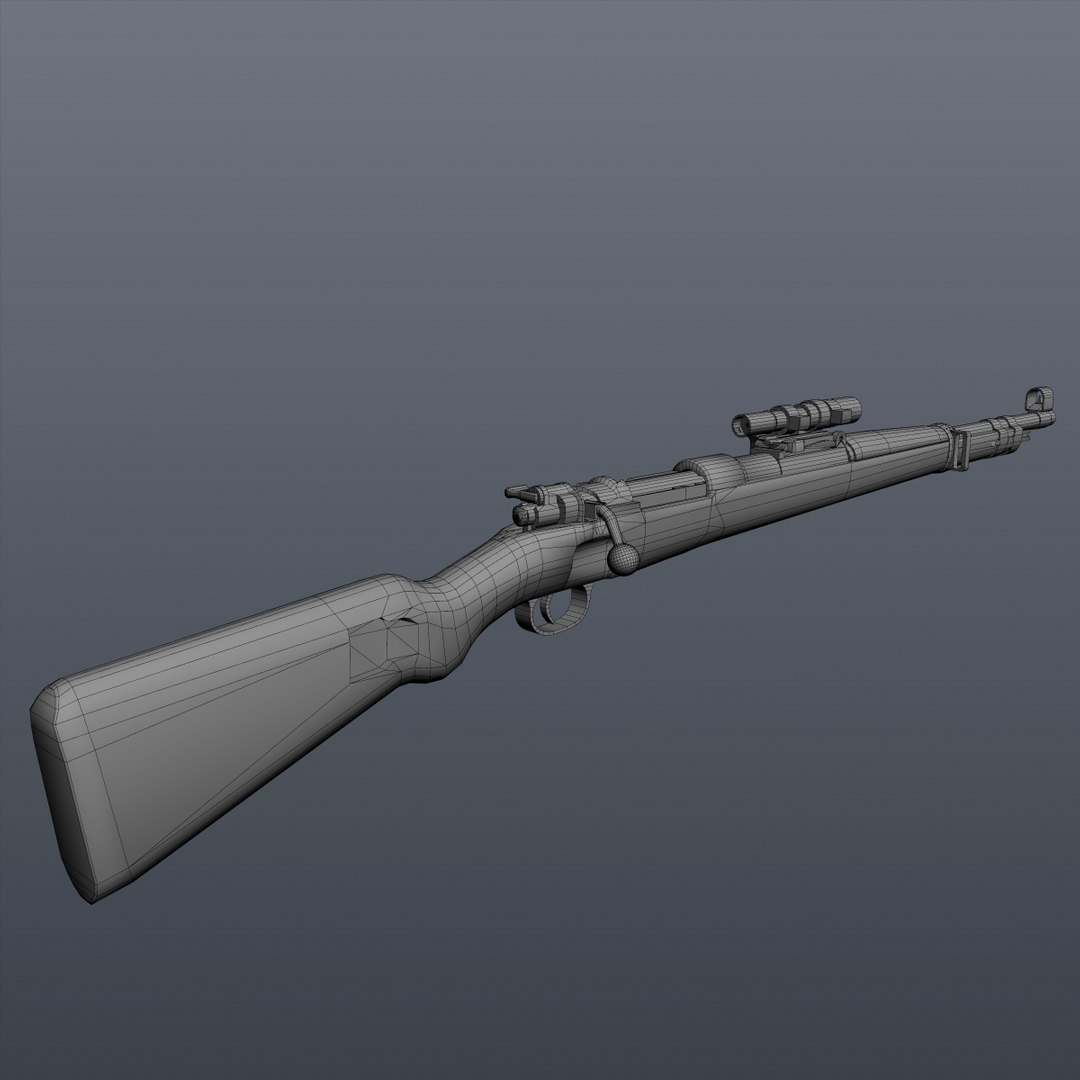 3d model kar98k rifle