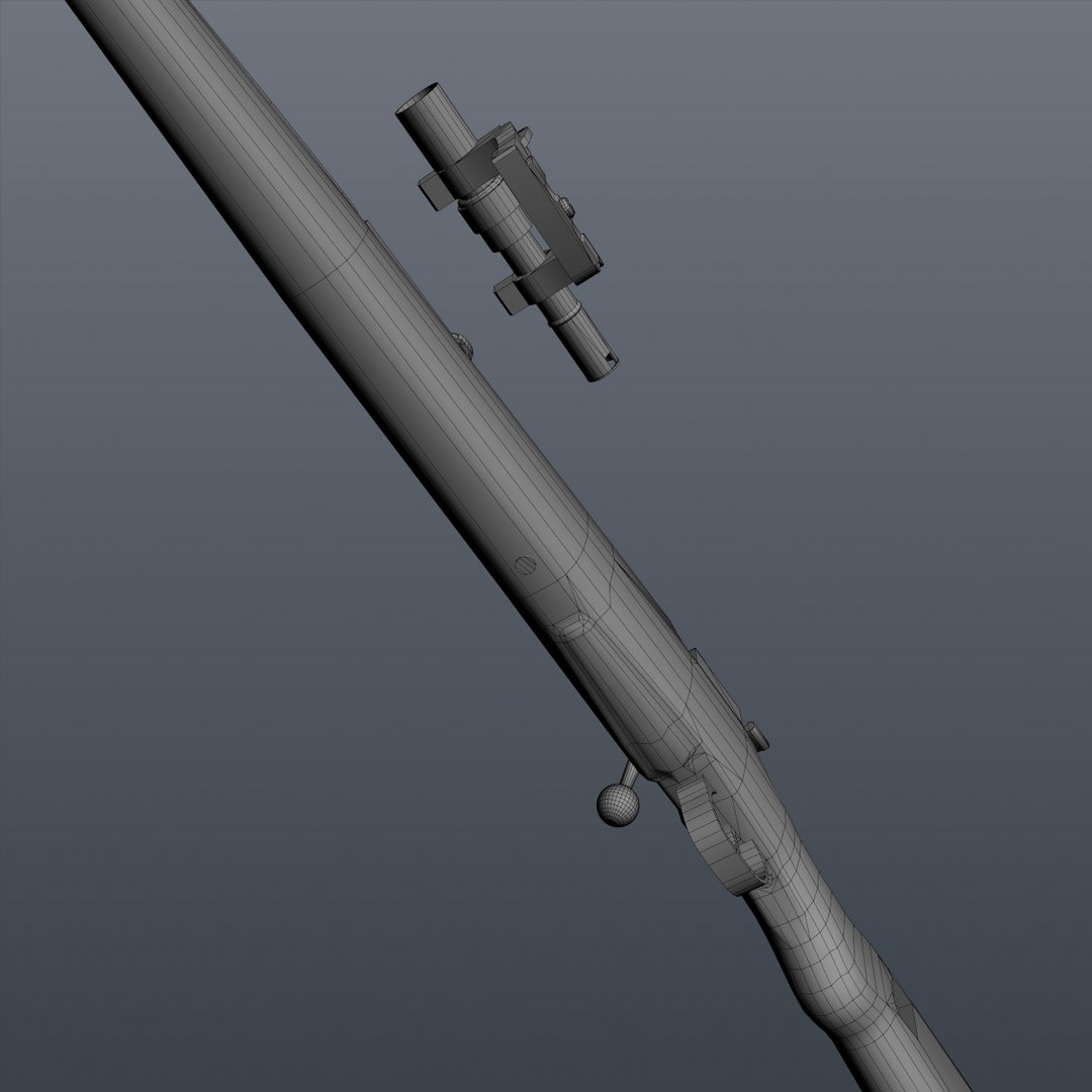 3d model kar98k rifle