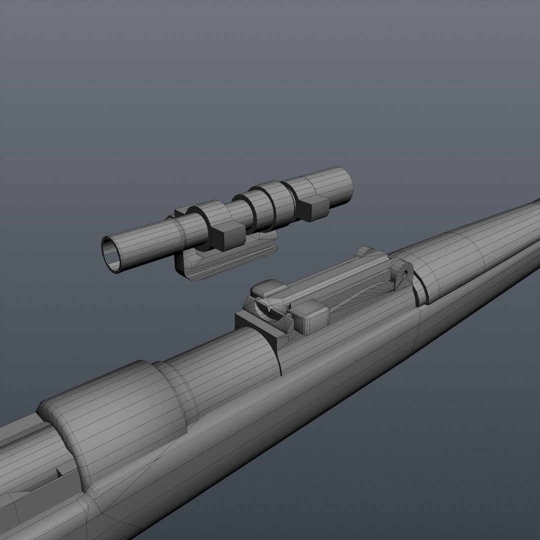 3d model kar98k rifle