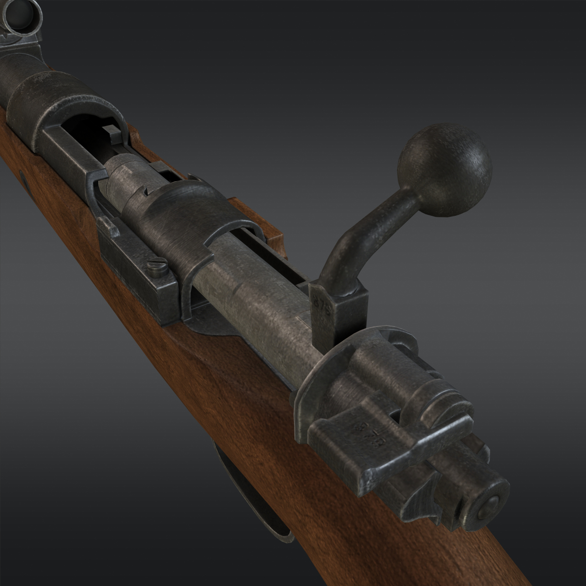 3d model kar98k rifle