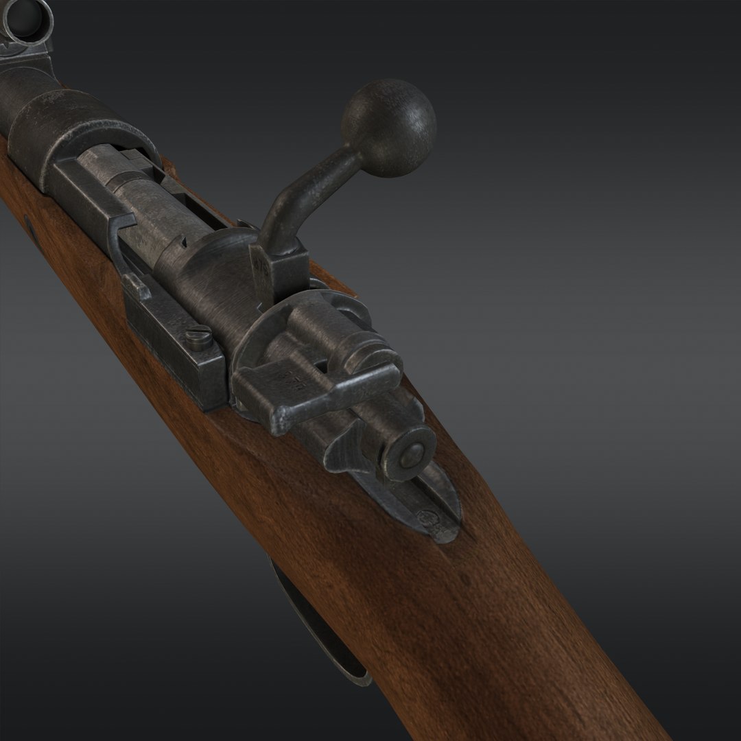 3d Model Kar98k Rifle