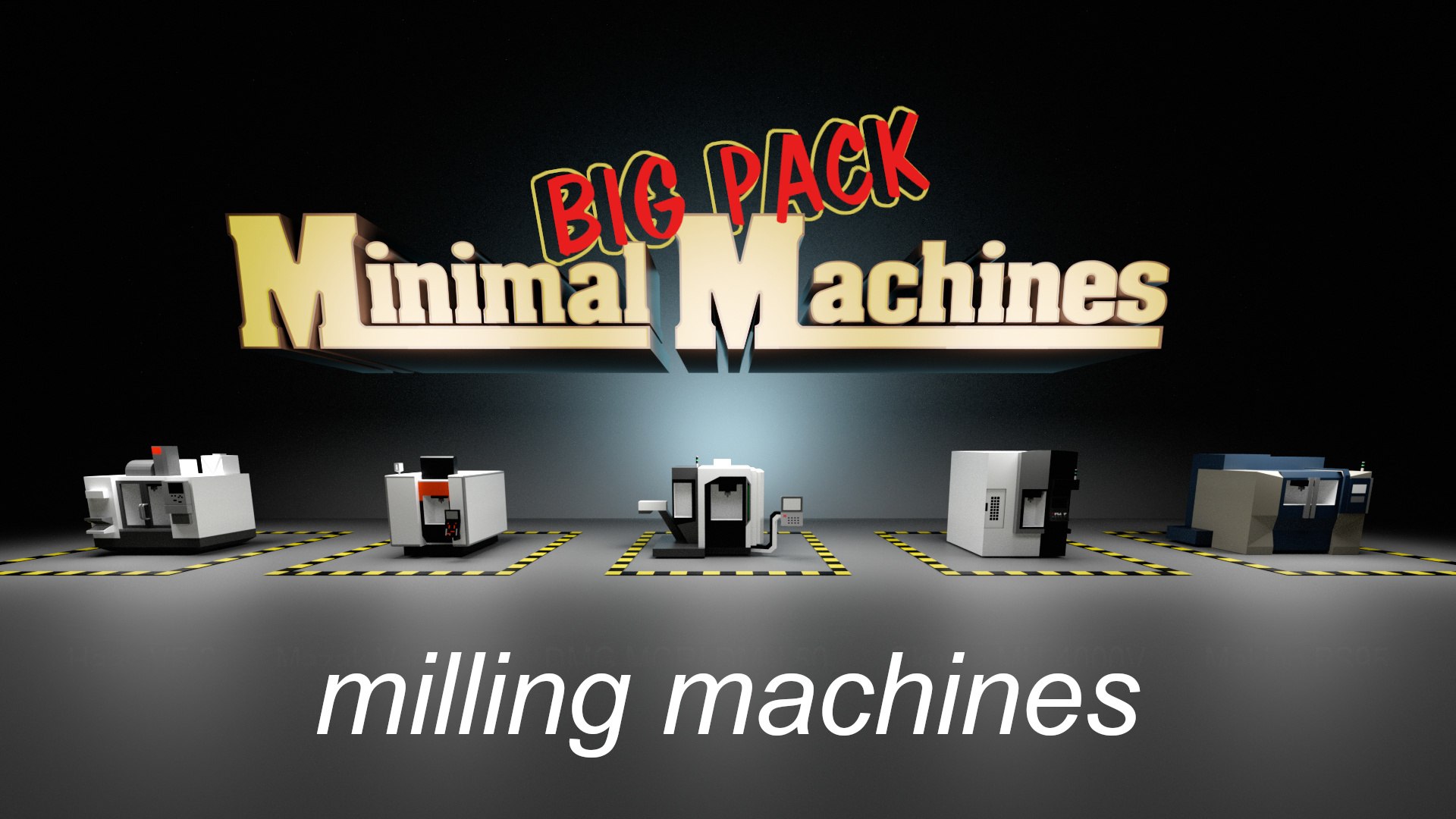 3D Milling Machines Model - TurboSquid 2410128