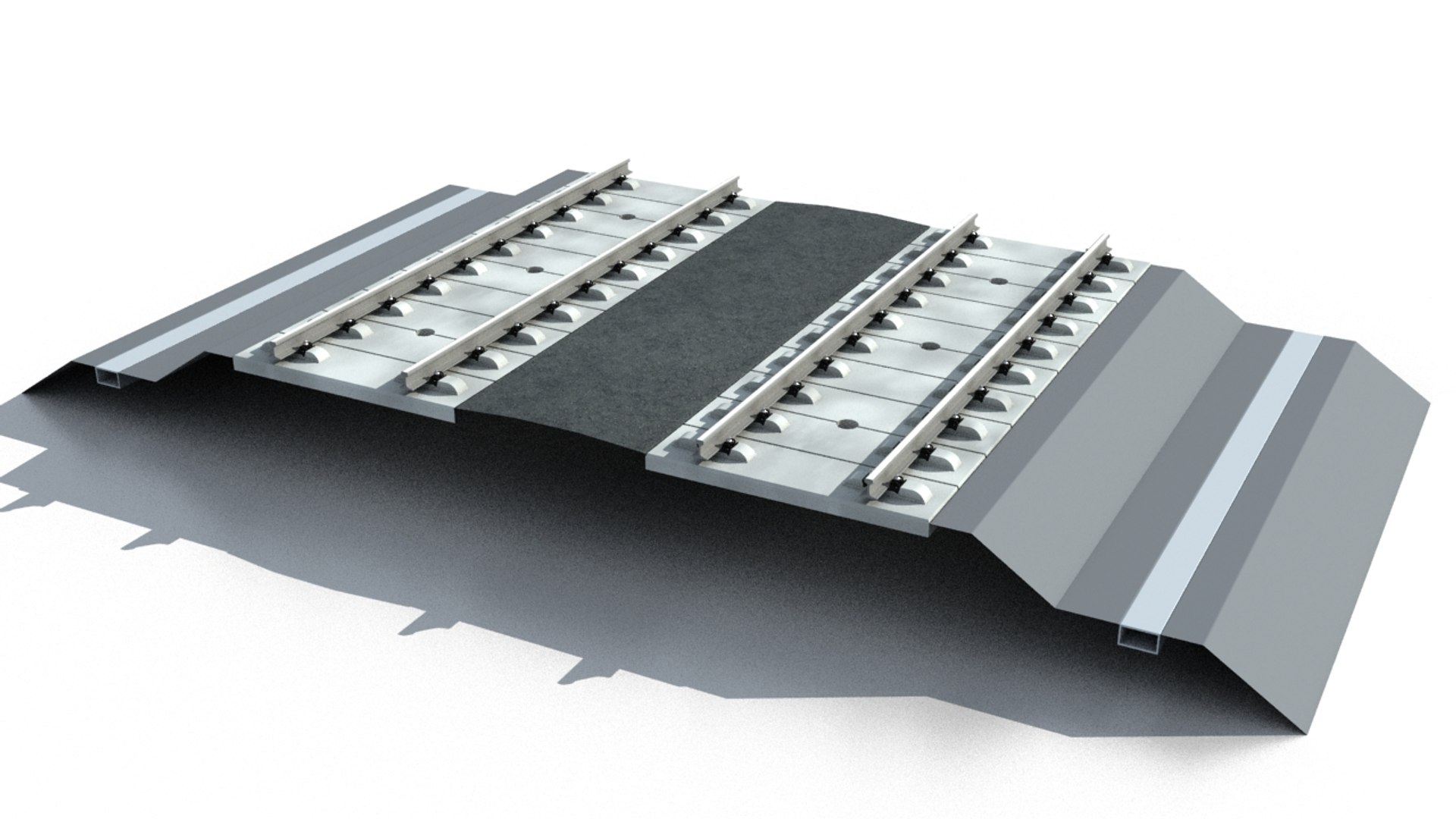 Max Gauge Railway Tracks Nonbalasted
