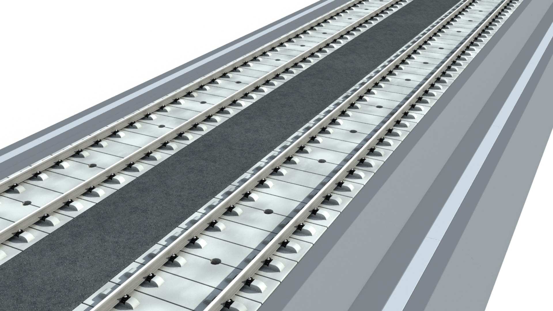 Max Gauge Railway Tracks Nonbalasted