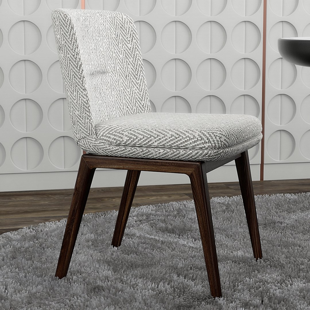 3D Model Minotti Lance Chair Set - TurboSquid 1281430