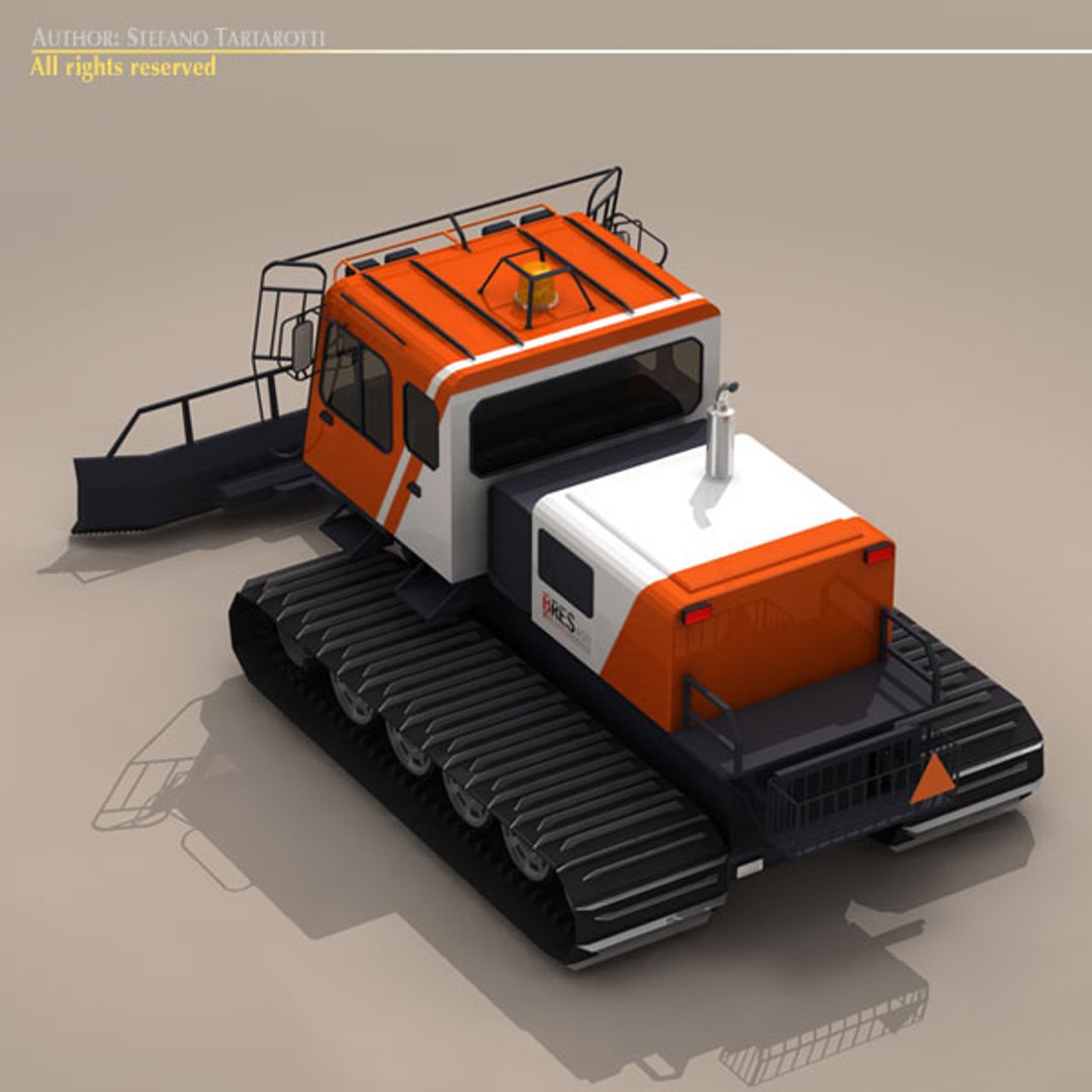 Bres400 Snowcat Snow 3d 3ds
