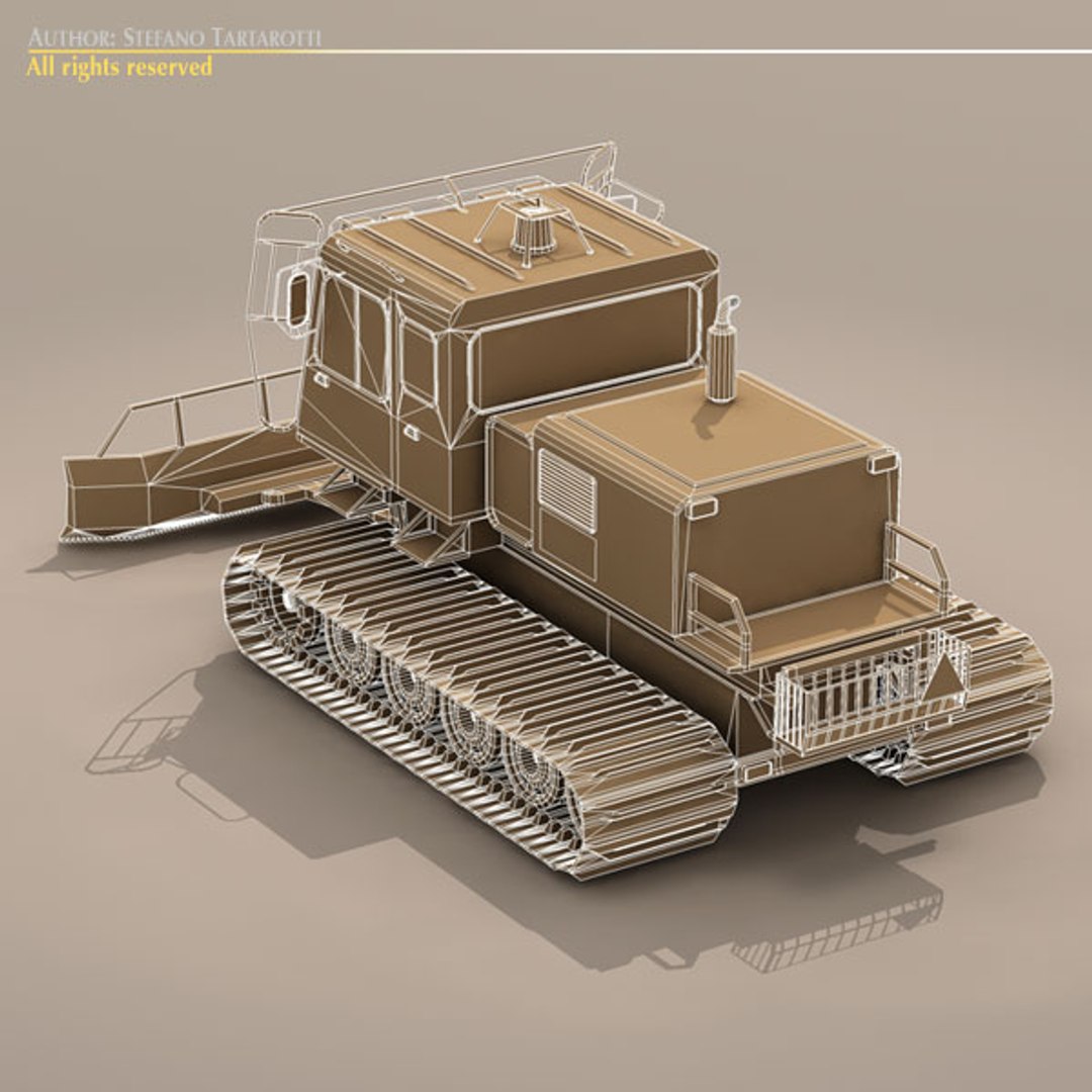 Bres400 Snowcat Snow 3d 3ds