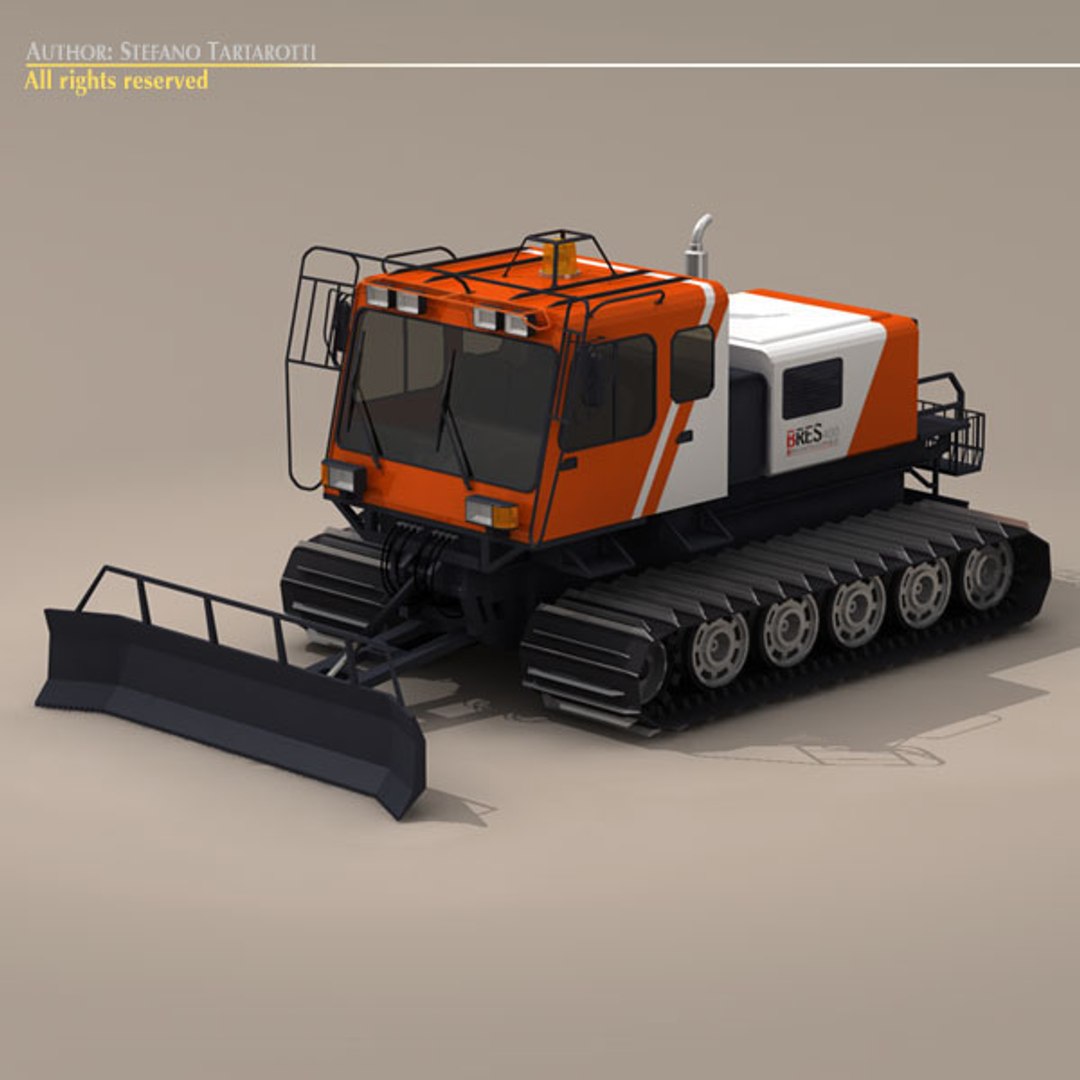 Bres400 Snowcat Snow 3d 3ds
