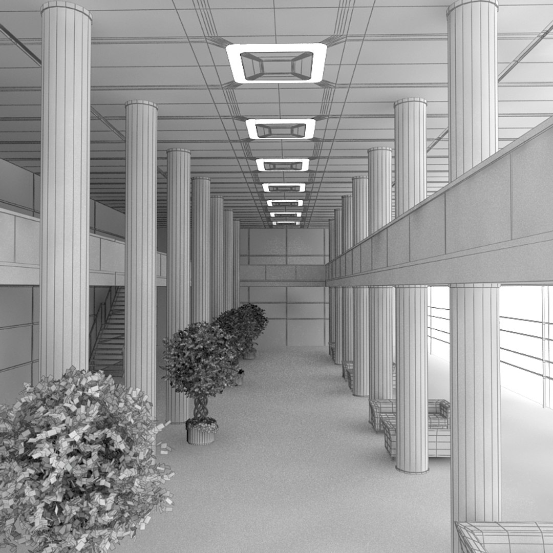 Modern hall 3D model - TurboSquid 1312969