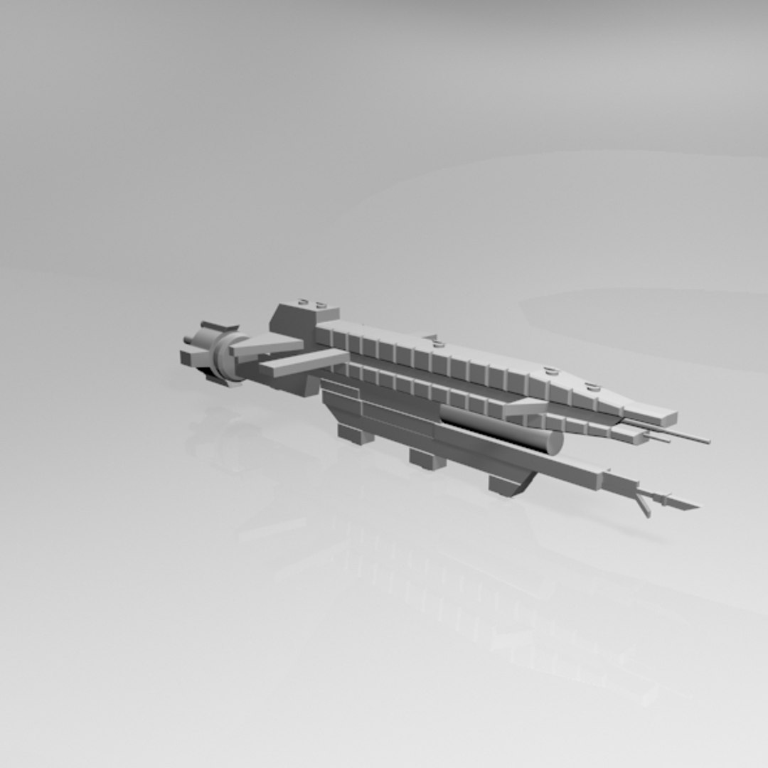 Space Destroyer 02 Model - TurboSquid 1829661