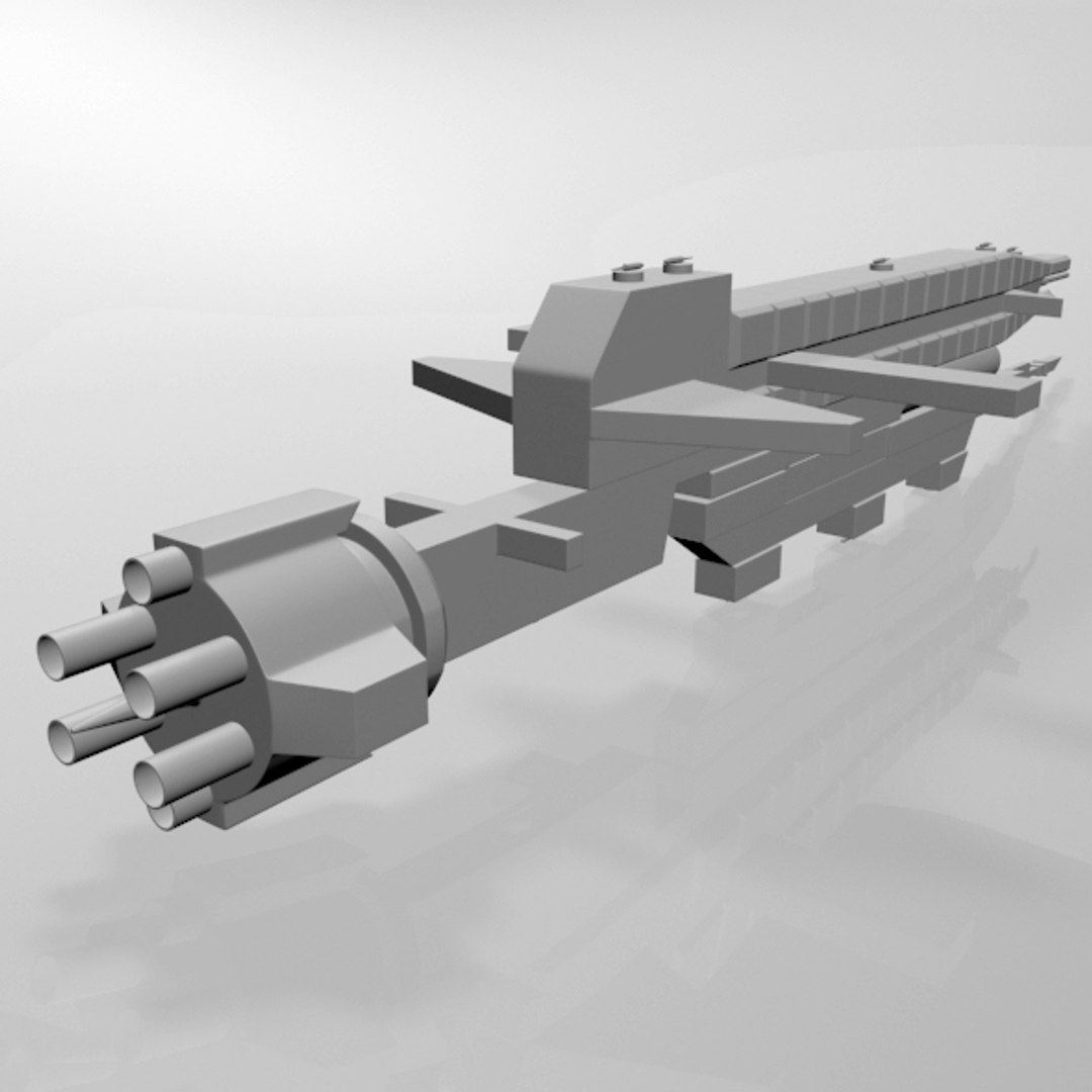 Space Destroyer 02 Model - TurboSquid 1829661