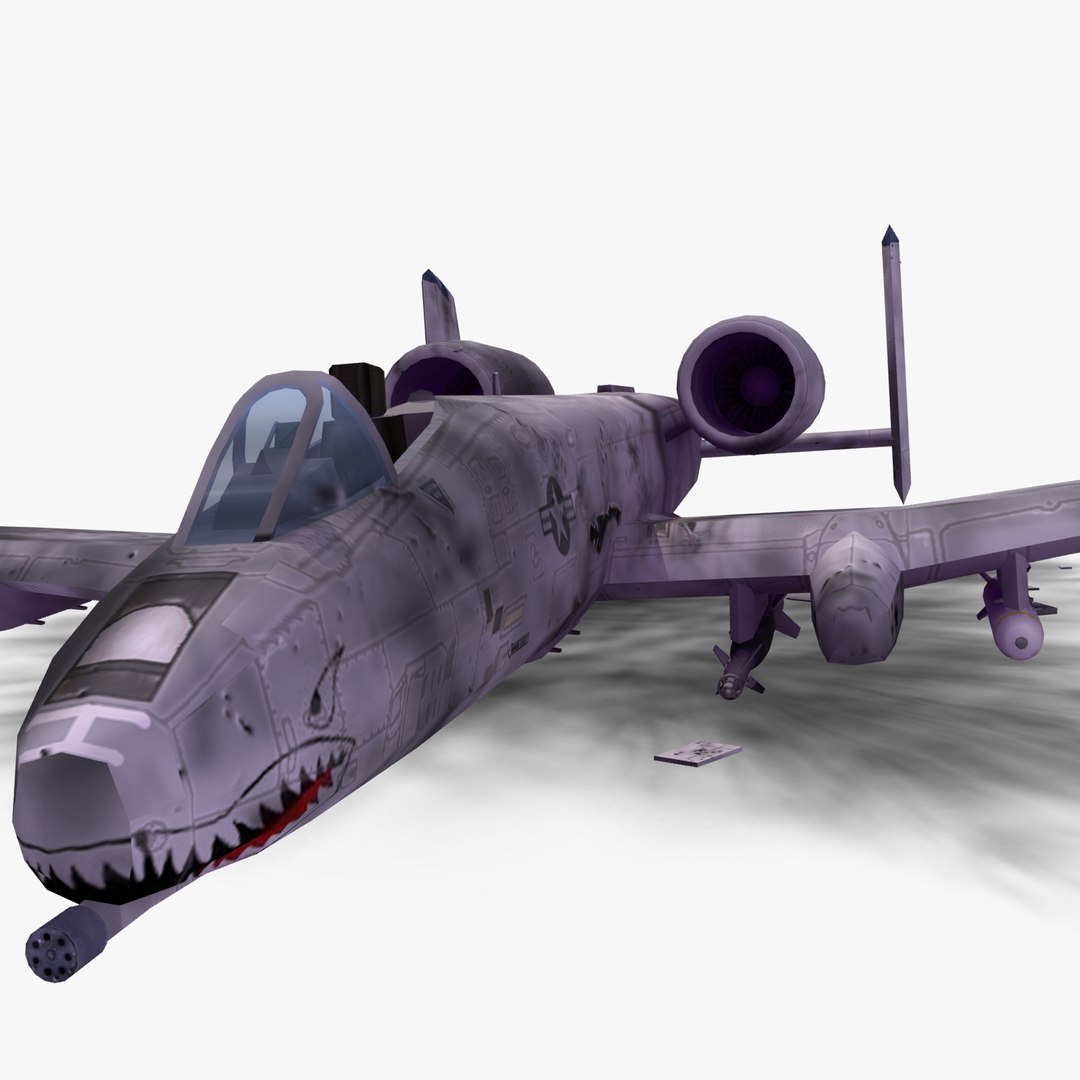 3d A10 Thunderbolt Crash