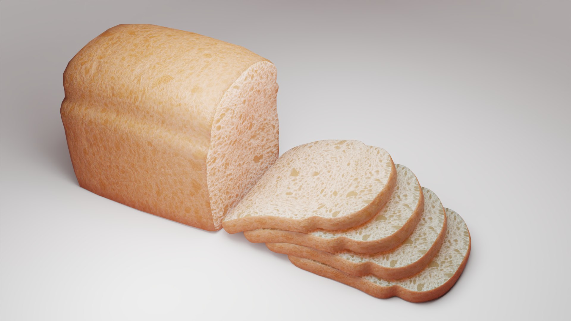 Slice Bread 3D Model - TurboSquid 1696588