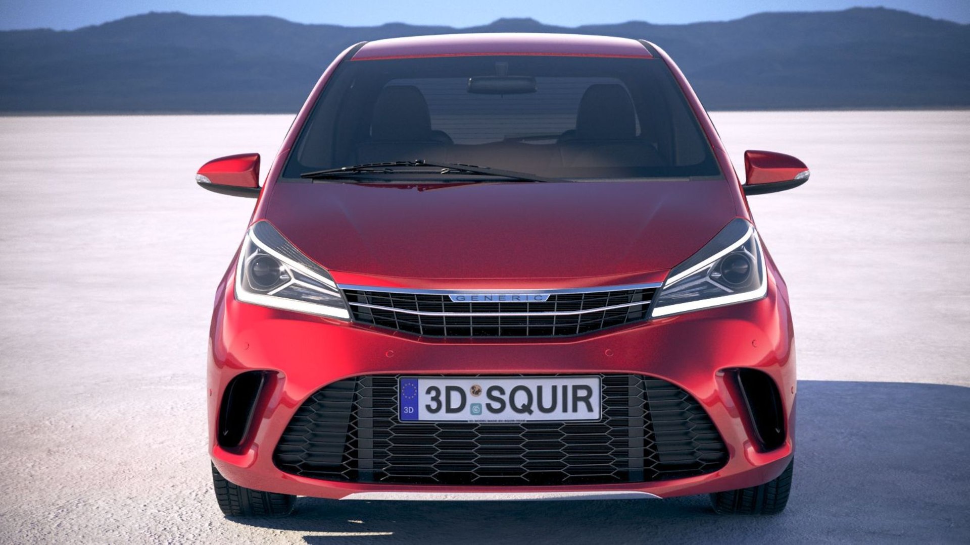 3D Generic Compact Car 2018 - TurboSquid 1807561