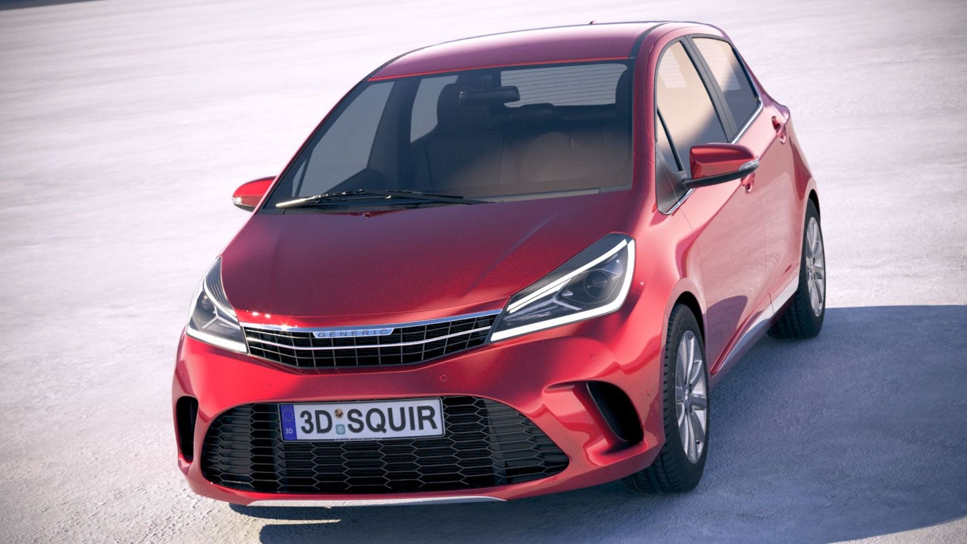 3D Generic Compact Car 2018 - TurboSquid 1807561