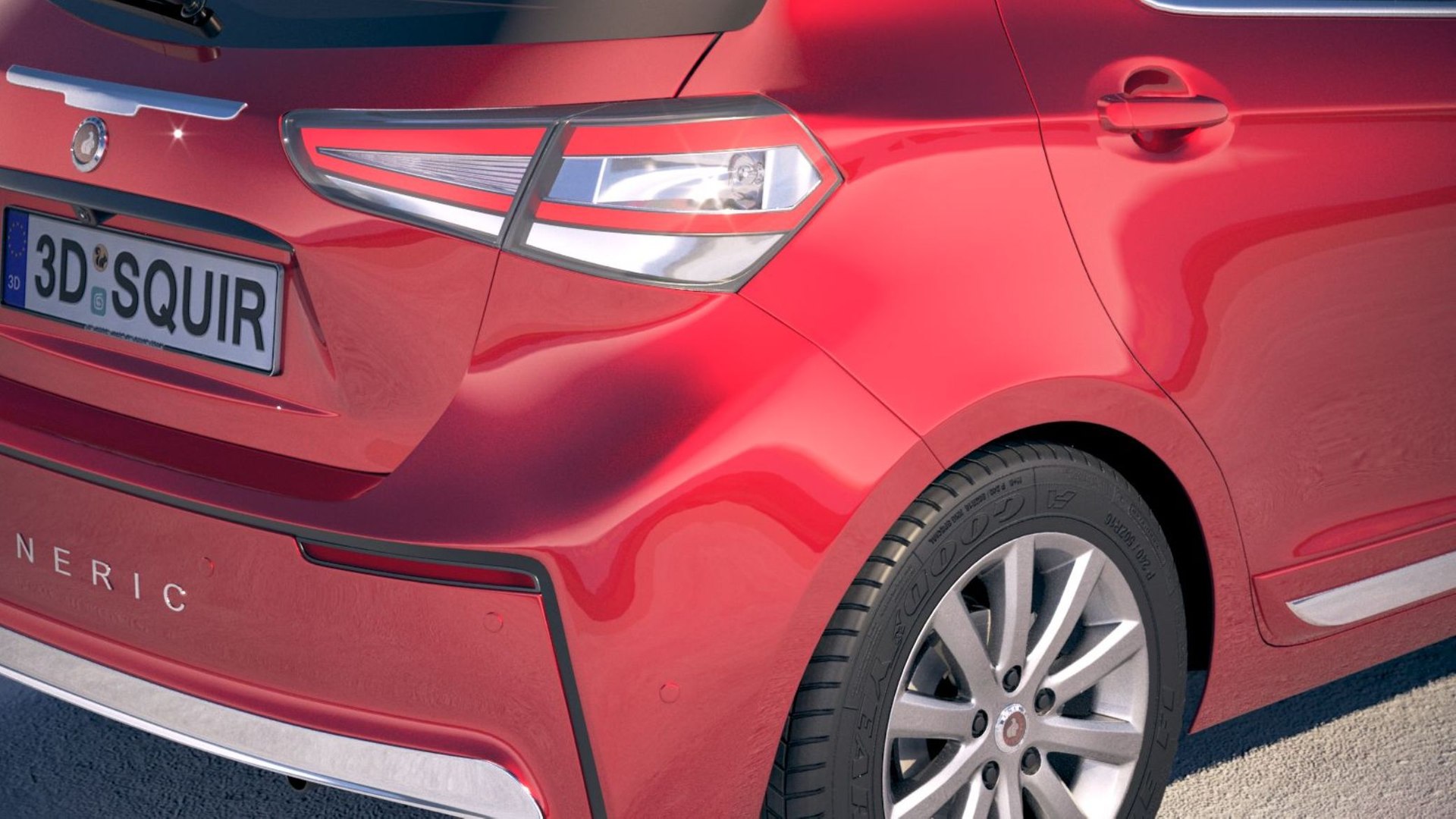 3D Generic Compact Car 2018 - TurboSquid 1807561