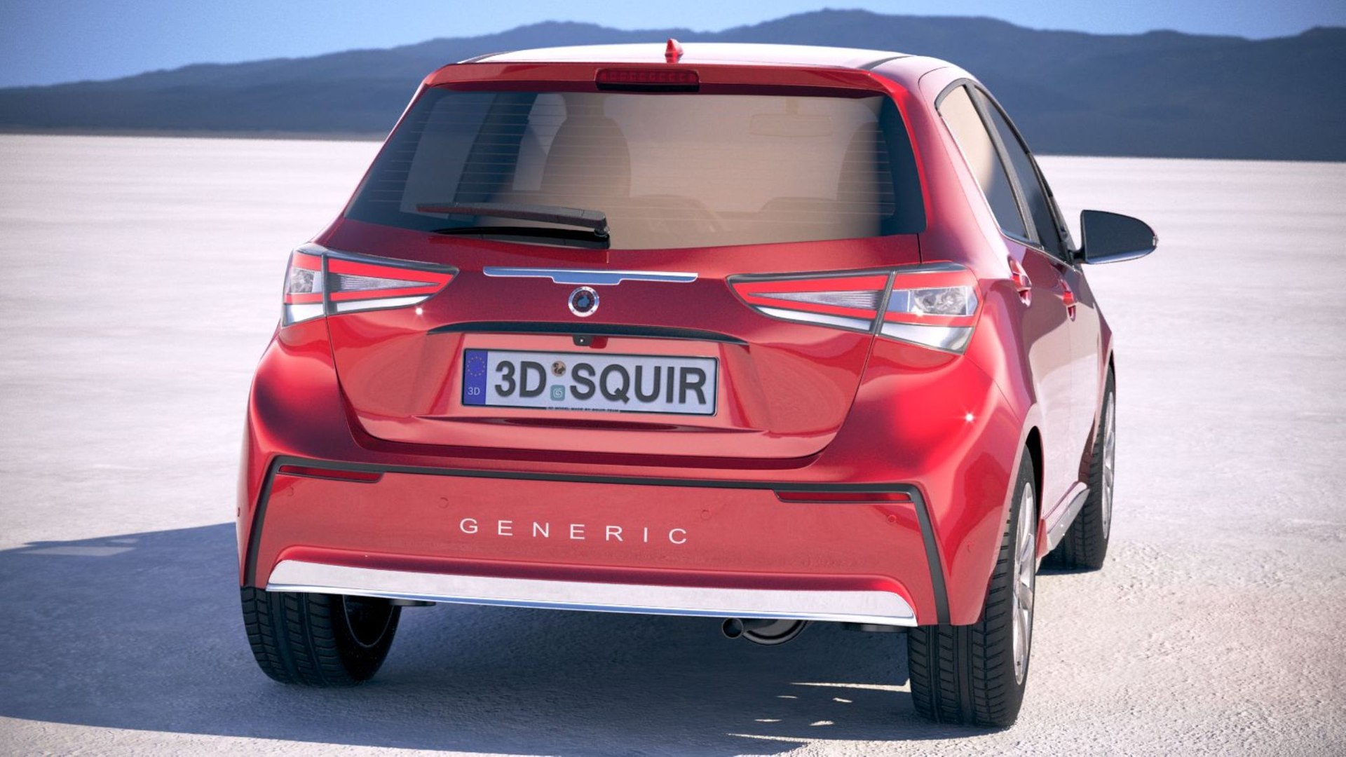 3D Generic Compact Car 2018 - TurboSquid 1807561