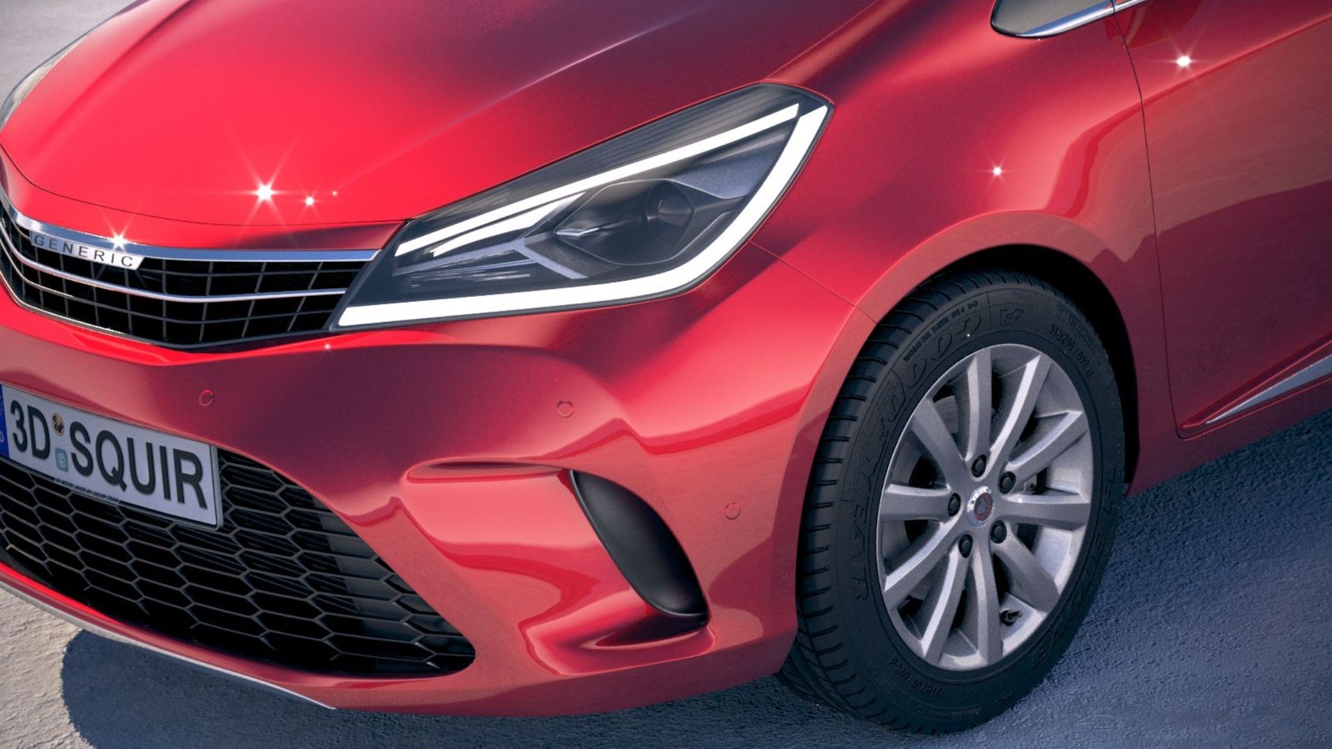 3D Generic Compact Car 2018 - TurboSquid 1807561